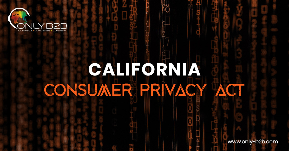 California-Consumer-Privacy-Act 2020 - Only-B2B