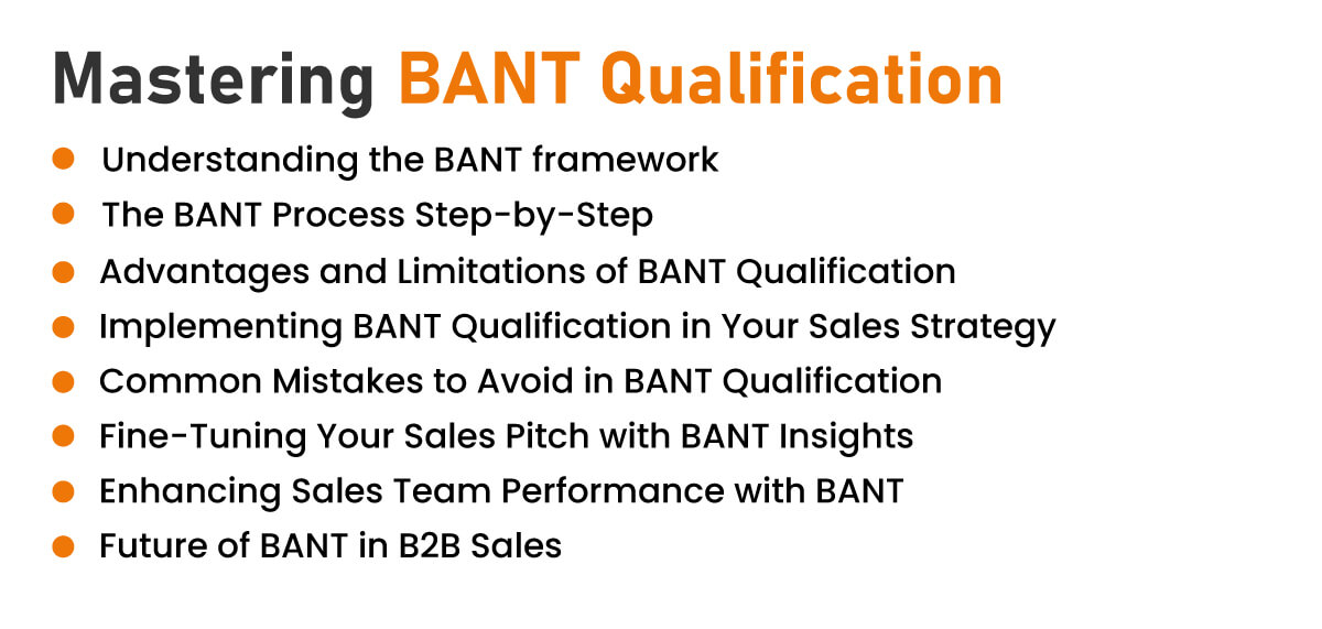 Mastering BANT Qualification for Sales Success - Only-B2B